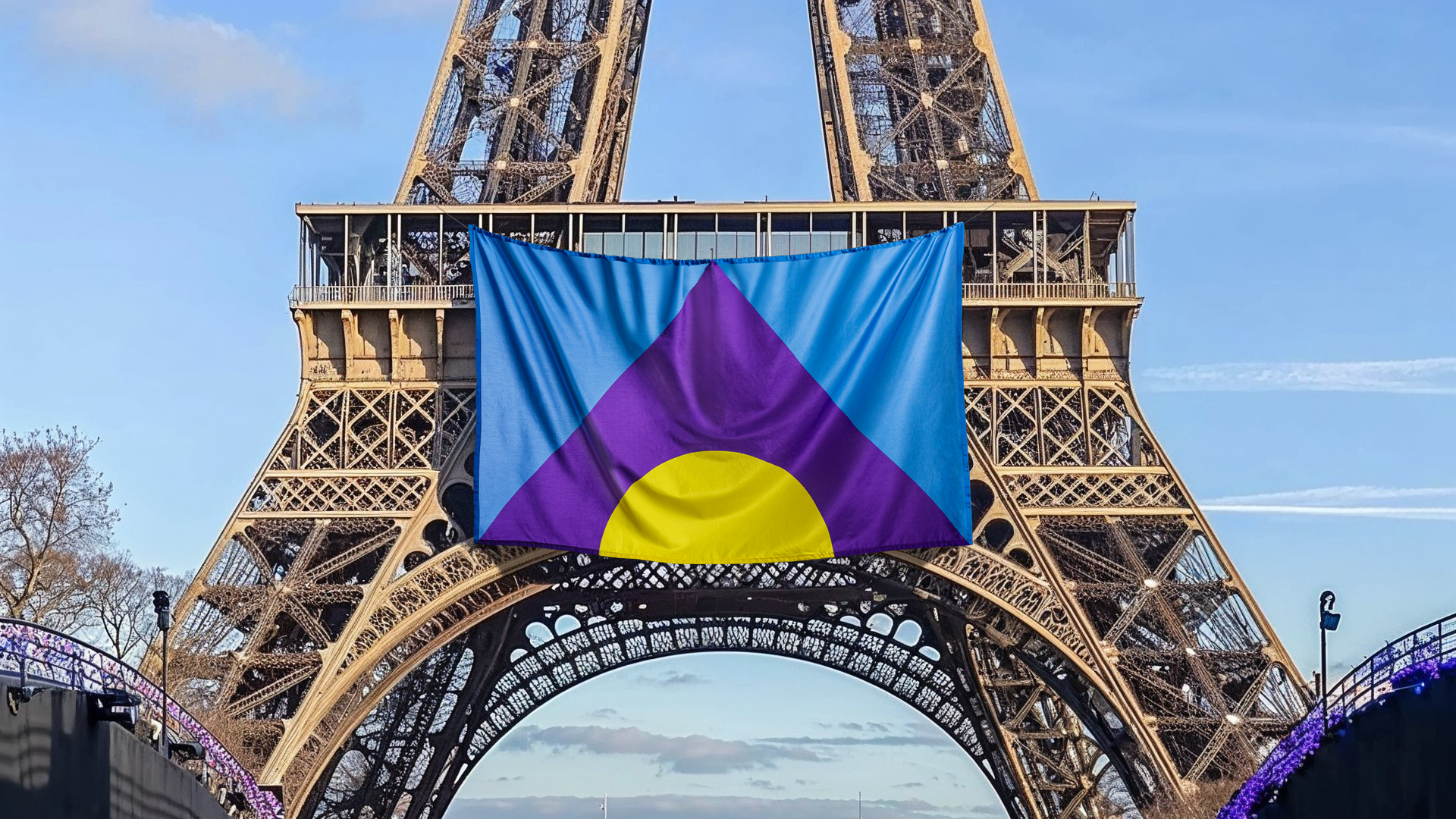 The Meningitis Flag Flying High in Paris to Mark 100-Days-To-Go to ...